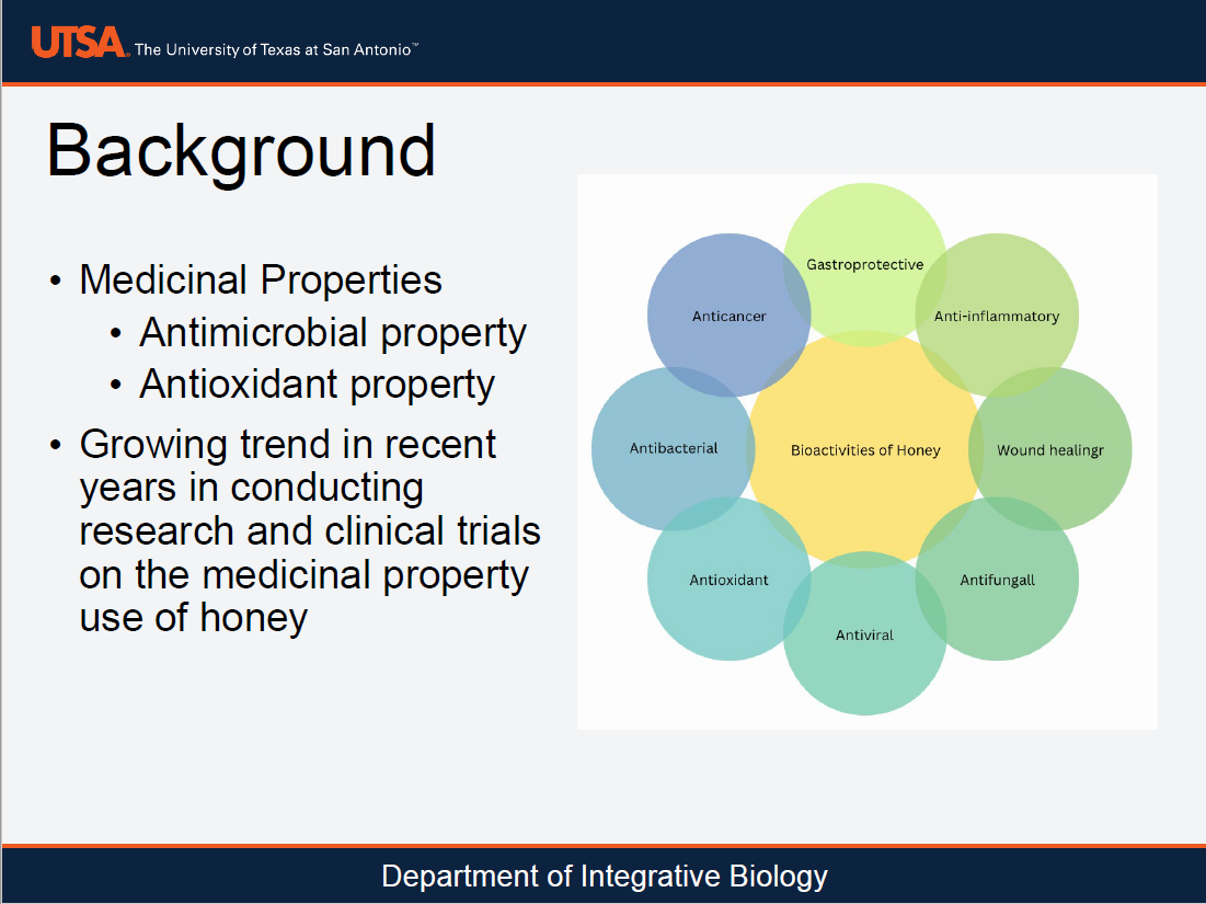 UTSA Honey Research Project Powerpoint Presentation – Alamo Area ...